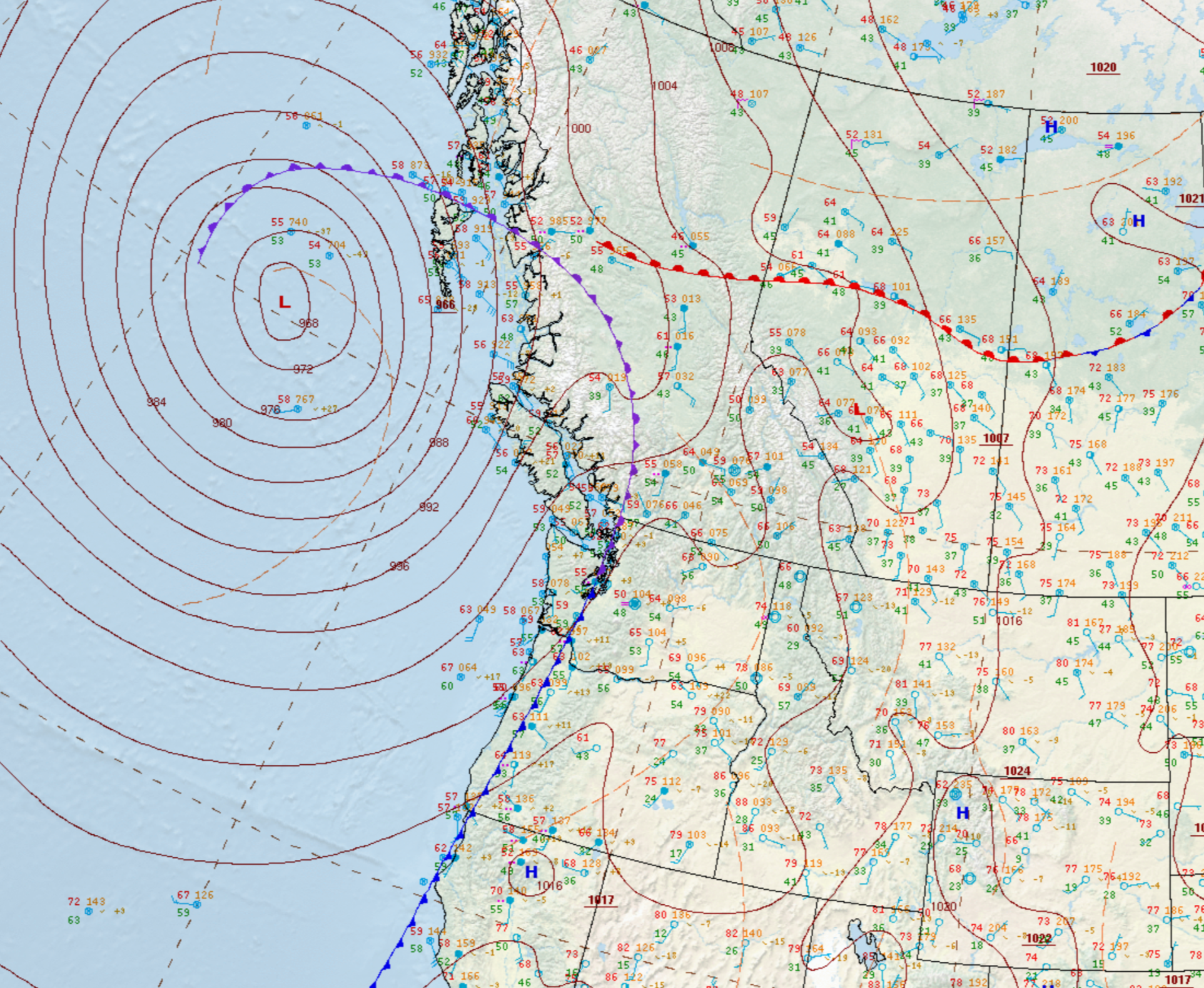 How to read surface weather analysis maps – Ingalls Weather